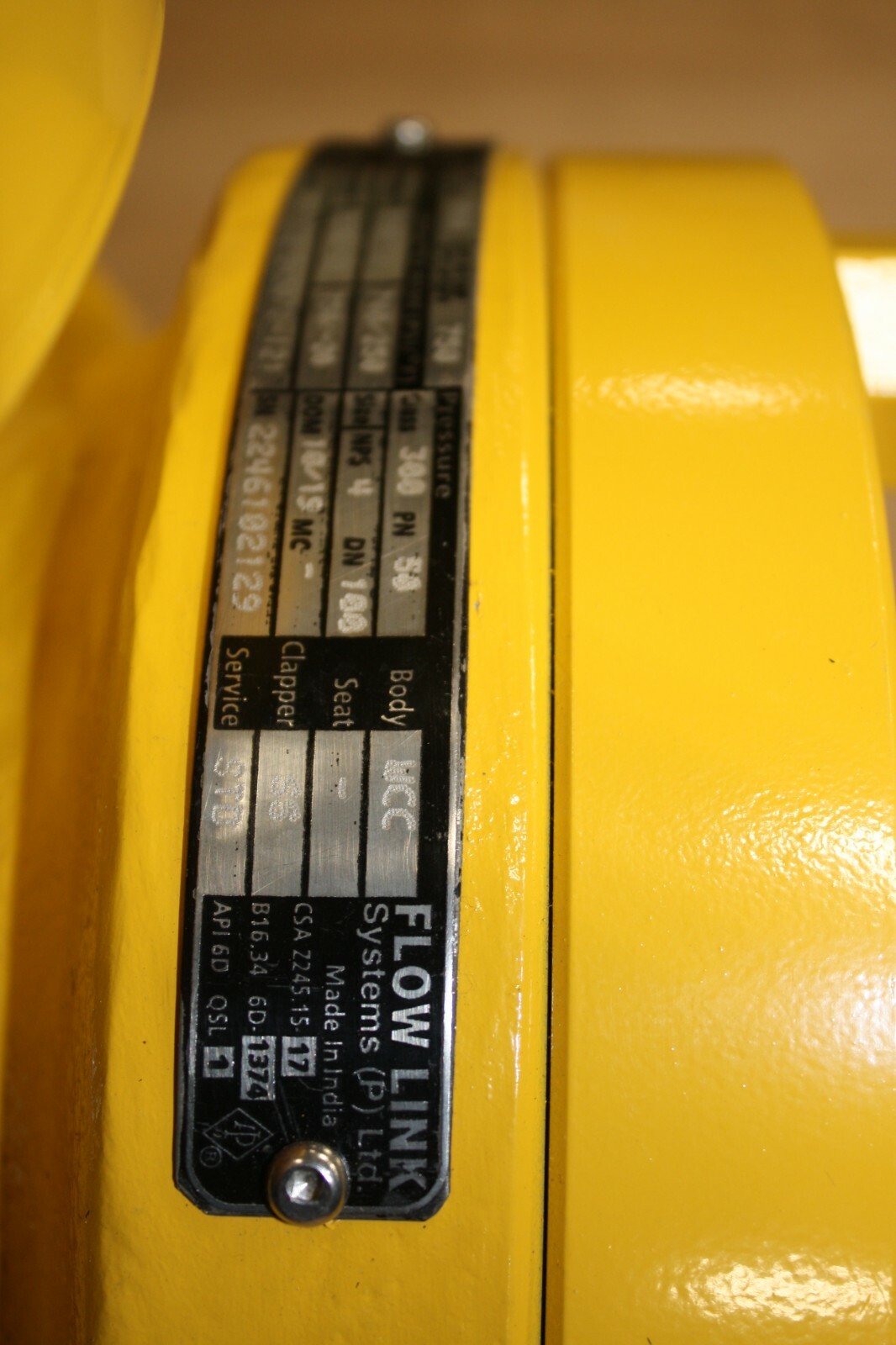 New Cameron Wheatley Check Valve Fig 510 4" 300 RF WCC Body Stainless ...