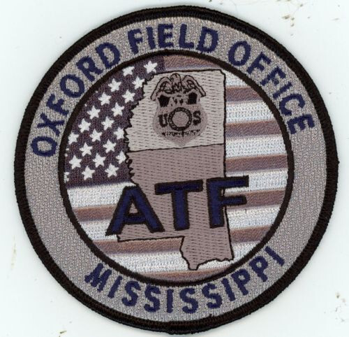 MISSISSIPPI MS ATF OXFORD SUBUED NICE RARE SHOULDER PATCH POLICE ...