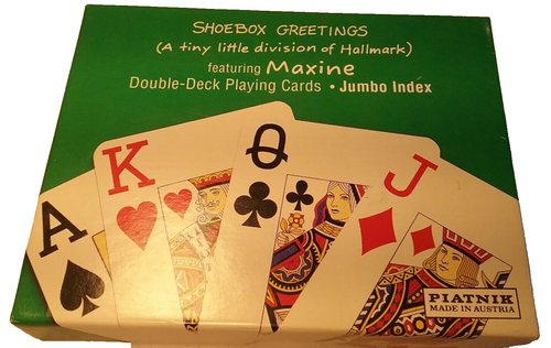 "Maxine" Hallmark Shoebox Greetings Playing Cards 2- Deck Large print ...