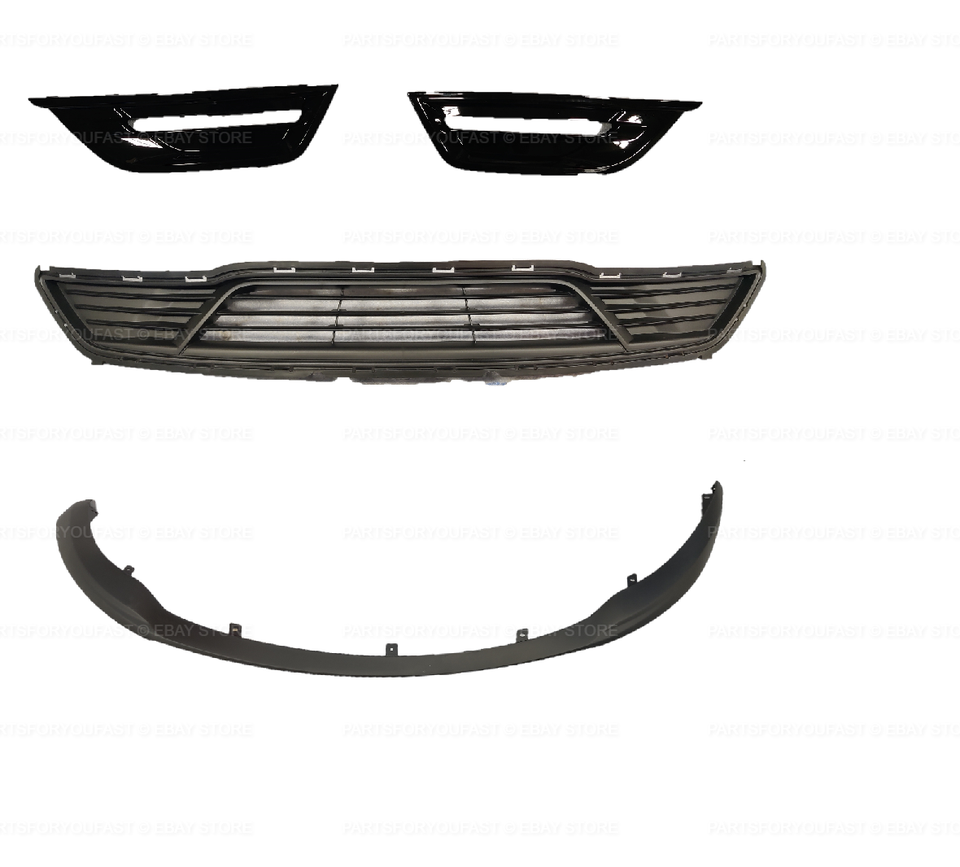 FOR 2013 TO 2019 FORD TAURUS FRONT BUMPER SET GRILL LOWER VALANCE LED ...