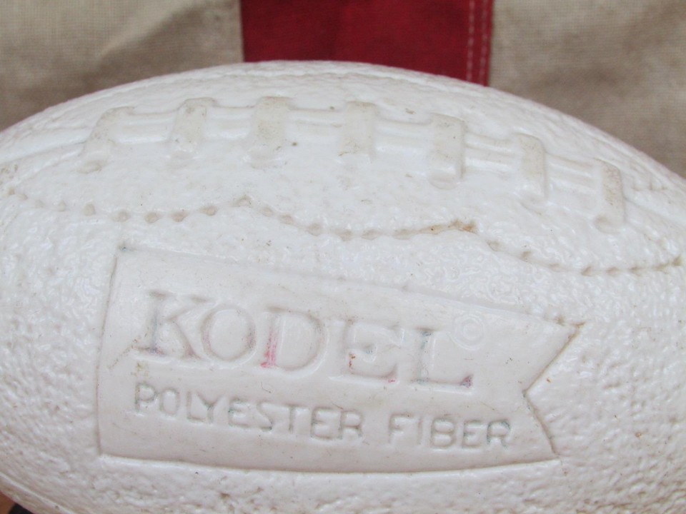 Vintage Kodel White Mini Football Signed Y.A.Tittle Earl Morrall ...