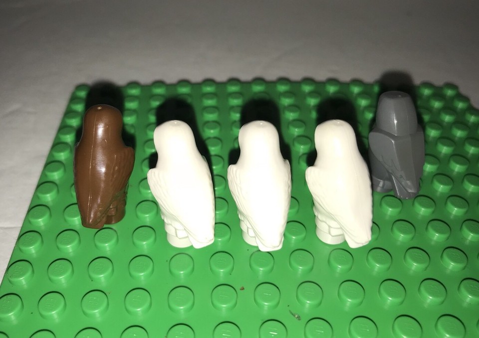 5 Lego Harry Potter Owls White Brown Grey Lot | eBay