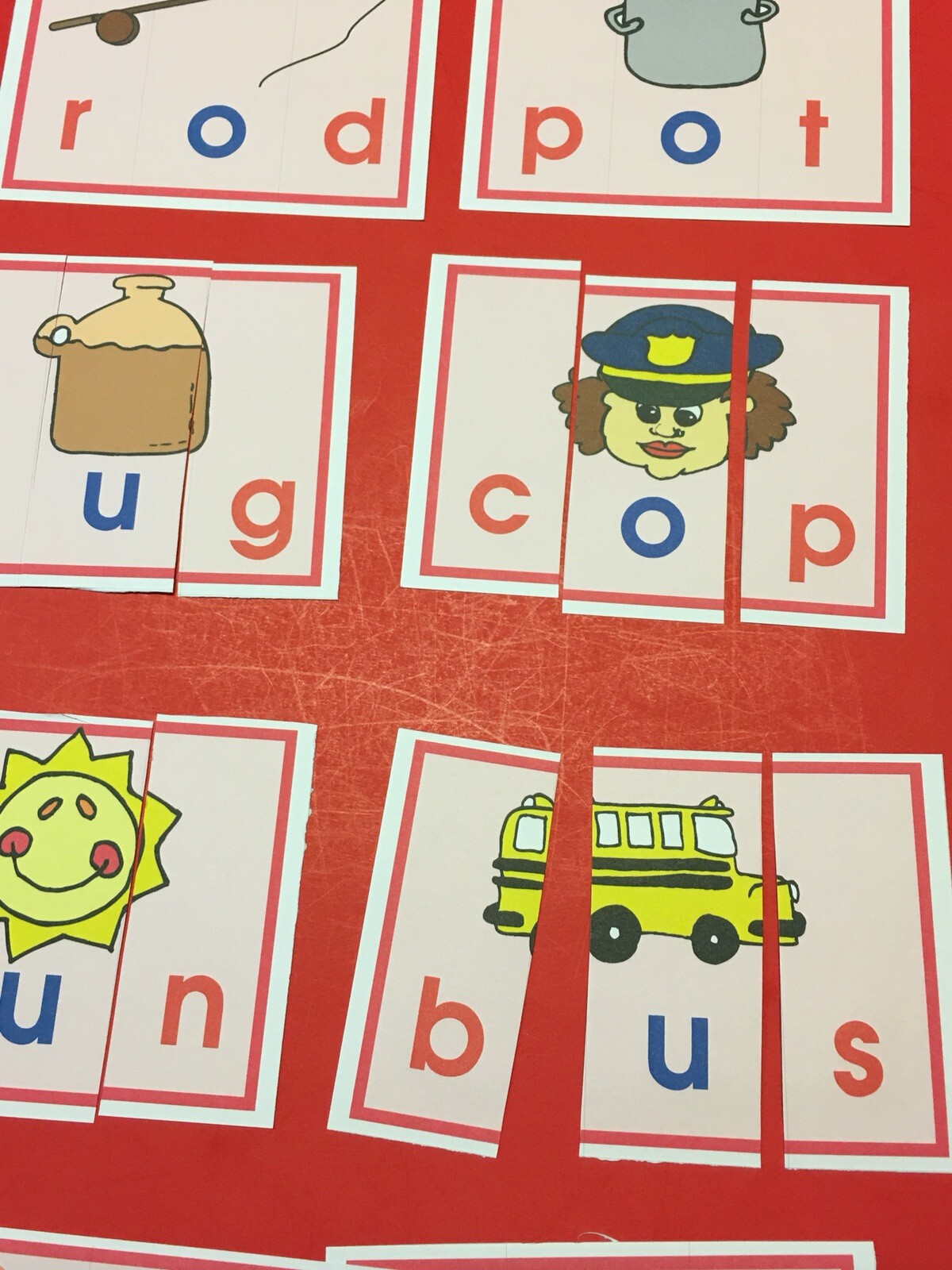 The Pink Series - 40 CVC Word Puzzles - Laminated Montessori materials ...