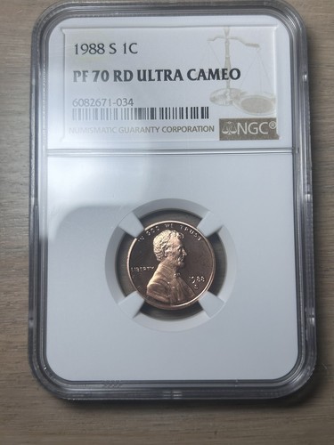 1988-S Lincoln Cent Penny Proof NGC PF 70 RD Ultra Cameo | eBay