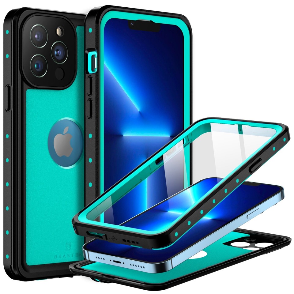 For iPhone 13 Pro Max 13 Mini Waterproof Case Shockproof with Screen ...