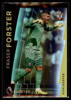 2017-18 Topps Premier League Platinum GREEN Fraser Forster ...