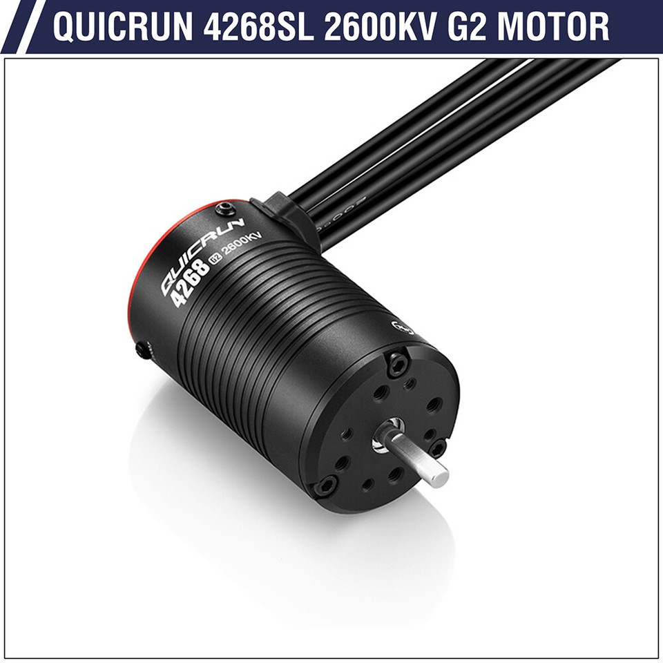 HOBBYWING QuicRun 150A G2 Brushless ESC 2000KV 2600KV Motor for 1/8 RC ...