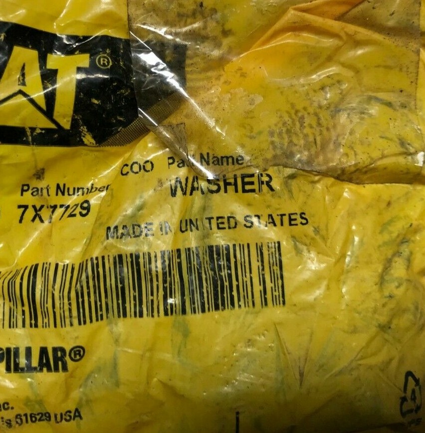 7X7729 GENUINE CAT WASHER 11X25X3-MM THICK QTY of 2 Caterpillar 7X-7729 ...