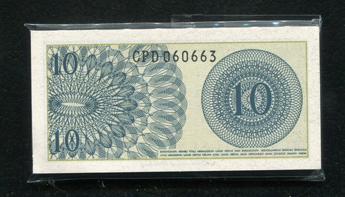 (100) CONSECUTIVE 1964 10 SEPULUH SEN BANK INDONESIA BANKNOTES GEM UNC ...