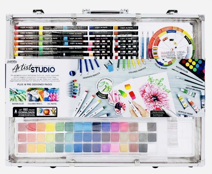 ArtSkills Premium Essential Artist Studio Art Supply Kit 200 Pieces New | eBay