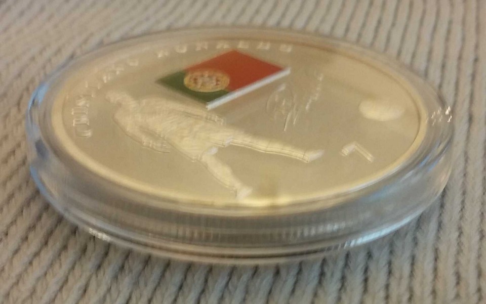 Ronaldo Silver Coin Signed Medal SPL Super Star Legend GOAT World Cup ...