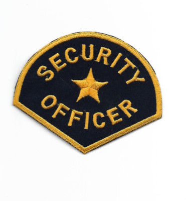 Security Officer Guard Patch Iron On or Sew On | eBay