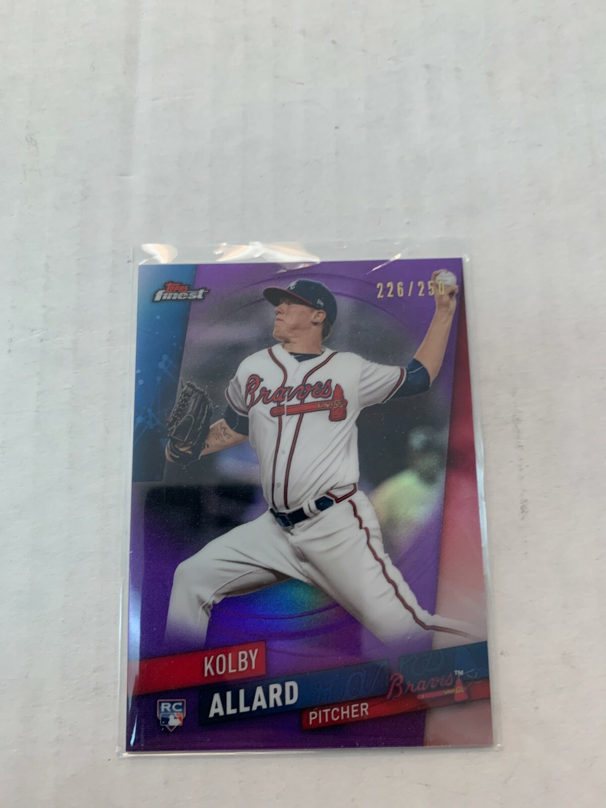 Kolby Allard 2019 Finest Rookie Purple Refractor Card #27 Serial #226/ ...