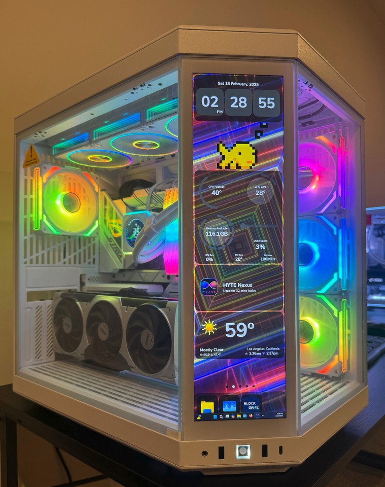 RTX 5080 CUSTOM BUILT GAMING PC WHITE BUILD - i9 14900K 64GB DDR5 4TB ...