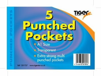 A1 , A3 , A3 Portrait Strong Plastic Poly Punch Pockets Wallet Sleeves ...