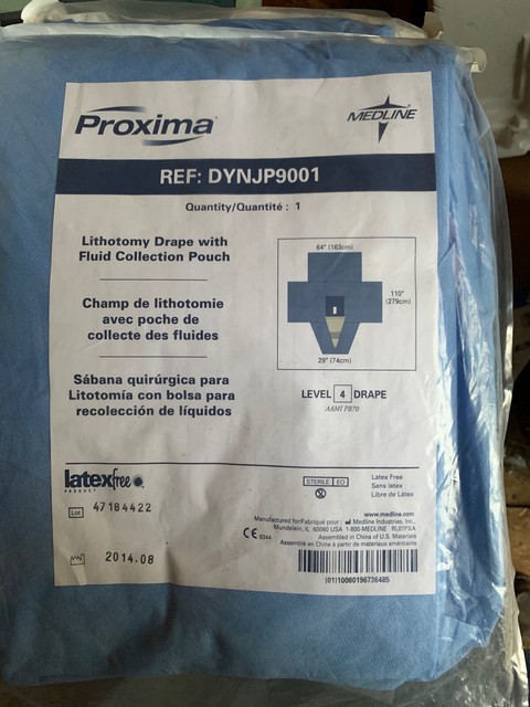 Medline DYNJP9001 Proxima Lithotomy Drape With Fluid Collection Pouch ...