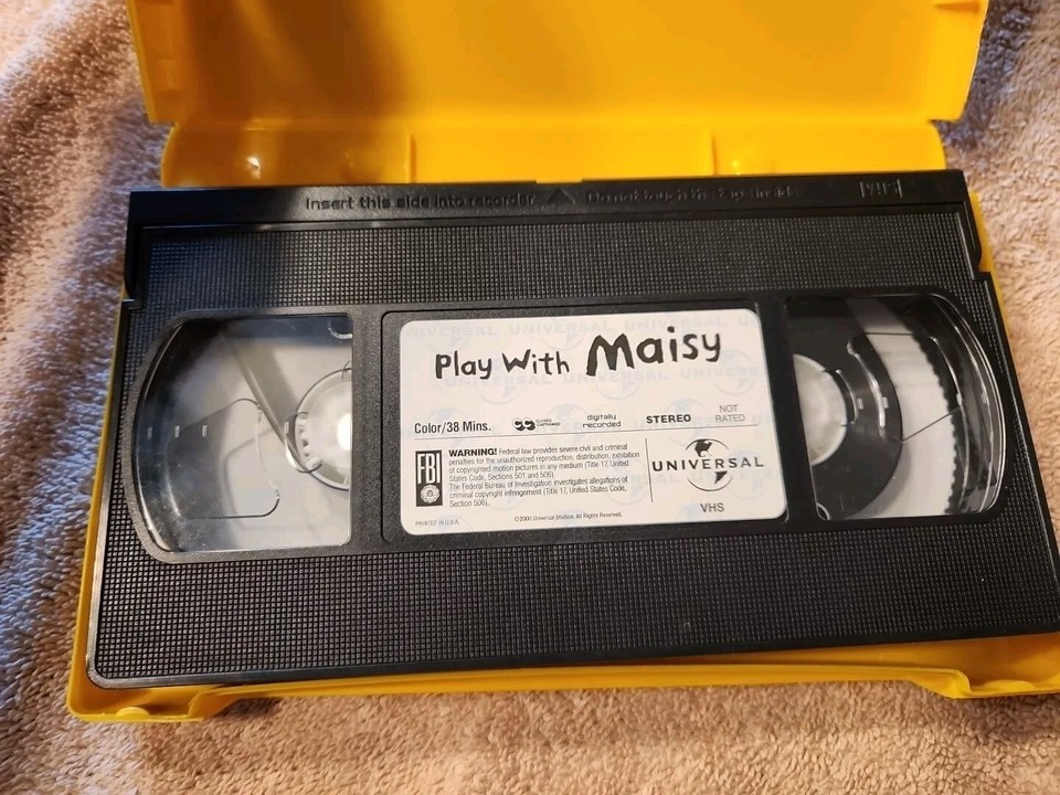 Maisy's Play With Maisy VHS 1999 86000 Animated Mouse Children Yellow ...