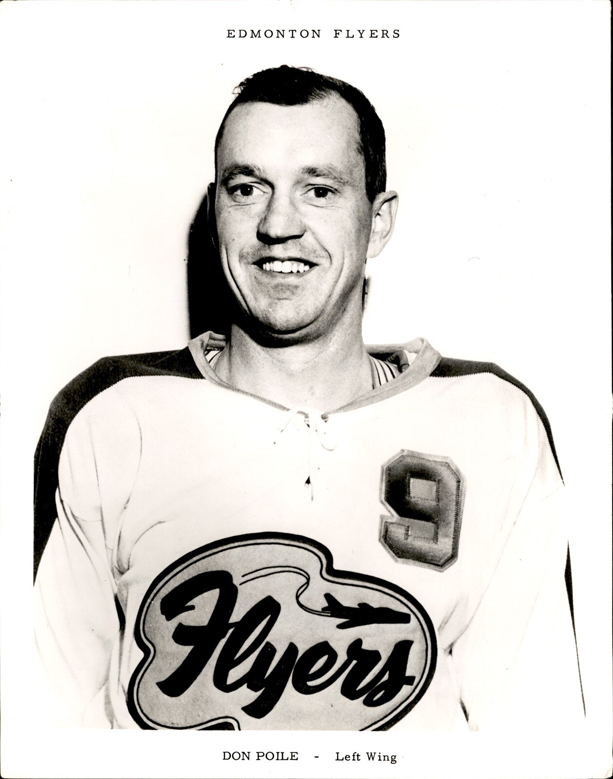PF10 Original Photo DON POILE 1952-62 EDMONTON FLYERS CLASSIC WHL ...