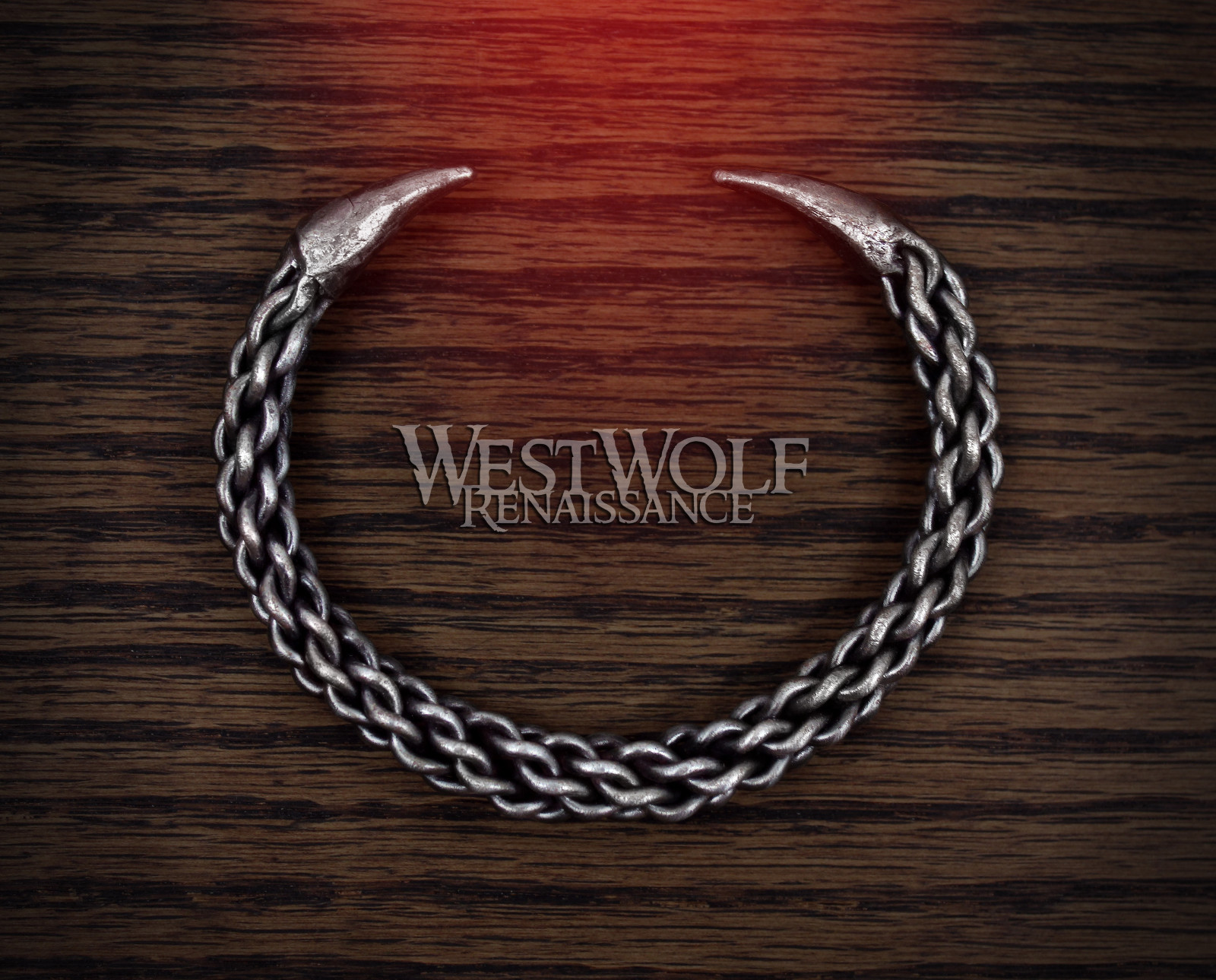 Hand-Forged Braided Steel Claw Torc Bracelet --- Celtic/Viking/Norse ...