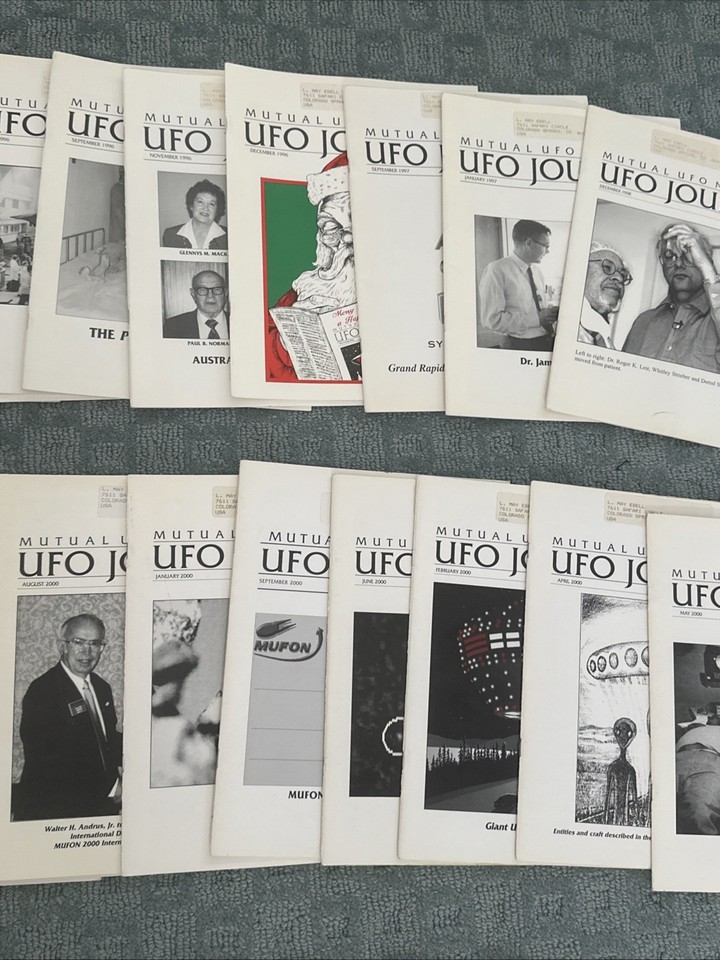 Lot of 52 Mufon UFO Journals Magazines Newsletters Pamphlets 1977 To ...