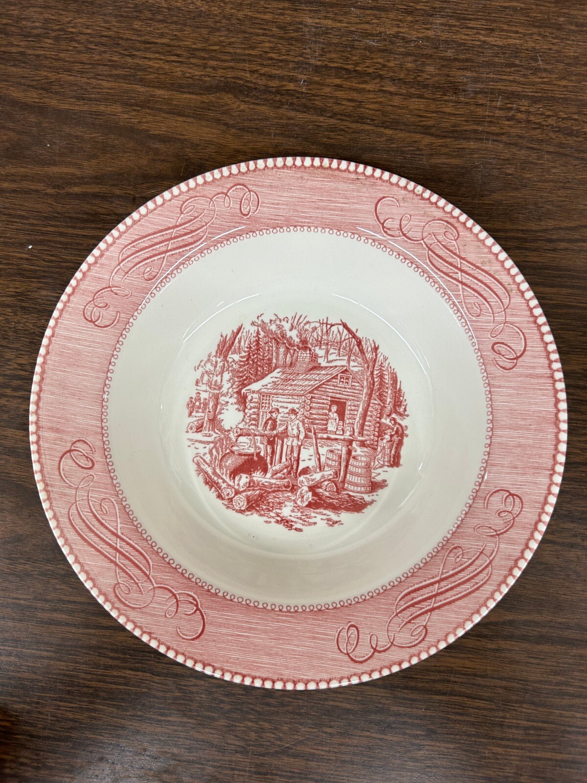 Currier & Ives Royal Ironstone Dinnerware--Red/Pink | eBay