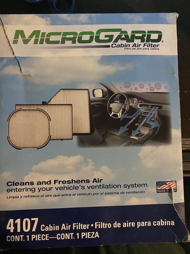 New Microgard Cabin Air Filter Part Number 4107 One Filter New ...