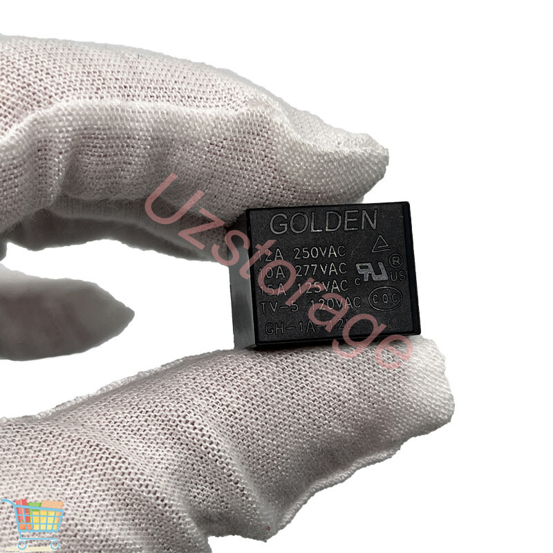 Electromagnetic Power Relay For GOLDEN GH-1A-12L 12VDC 12A 250VAC 4 ...