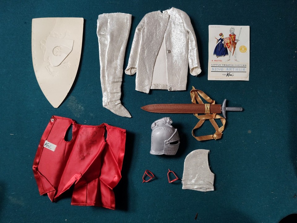 Vintage 1964 Barbie King Arthur for Ken Knight Outfit #0773 | eBay