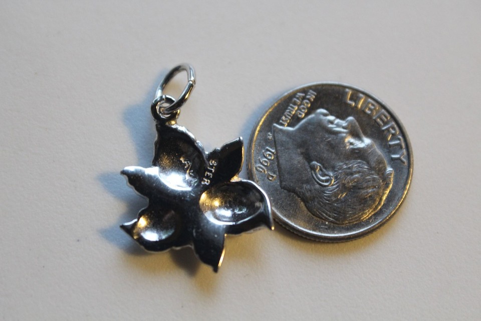 925 "TROPICAL FLOWER" CHARM/ PENDANT 5/8" | eBay