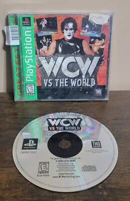 WCW vs The World Sony Playstation 1 Greatest Hits Complete Pro ...