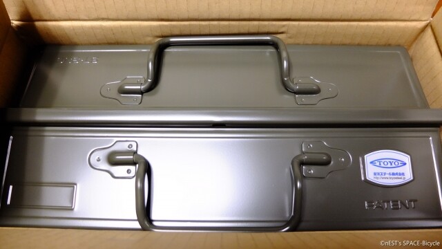 TOYO Steel 2-Stage Tool Box ST-350 Black Made in JAPAN 350x160x215mm 2 ...