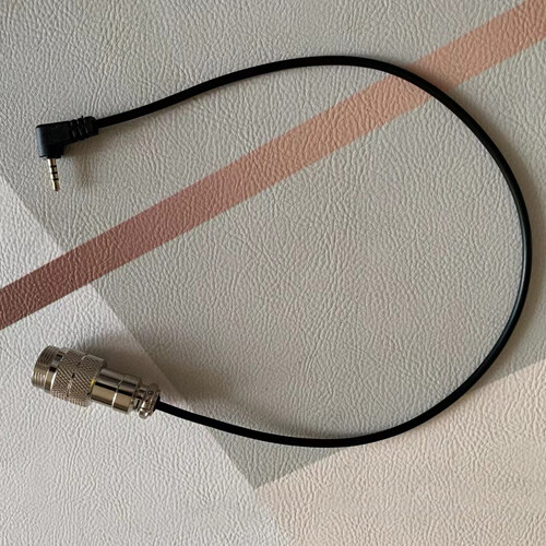 Icom IC-705 Microphone Mic Adapter Cable 8 Pin to 2.5mm Right Angle ...