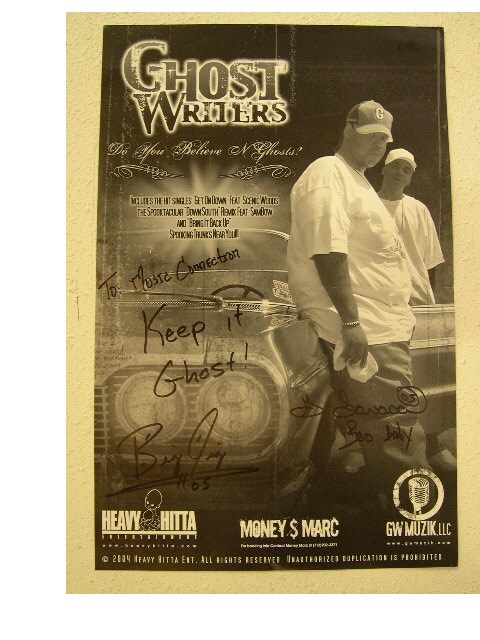 Ghost Writers Promo Poster Band Shot Signed Autograph | eBay UK