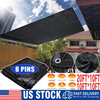 Anti-UV Sun Shade Net Awnings Sun Shelter Garden Patio Pool Sunblock ...