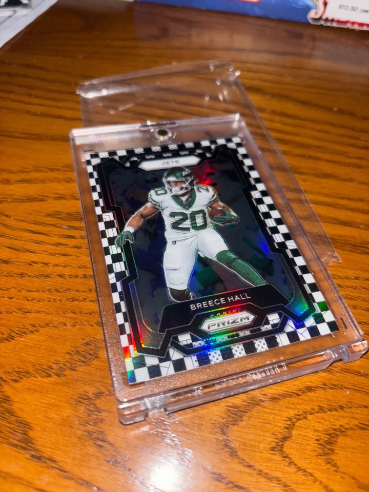 Breece Hall card lot - checkerboad- GS /24- Rc diecut first on card 1/ ...