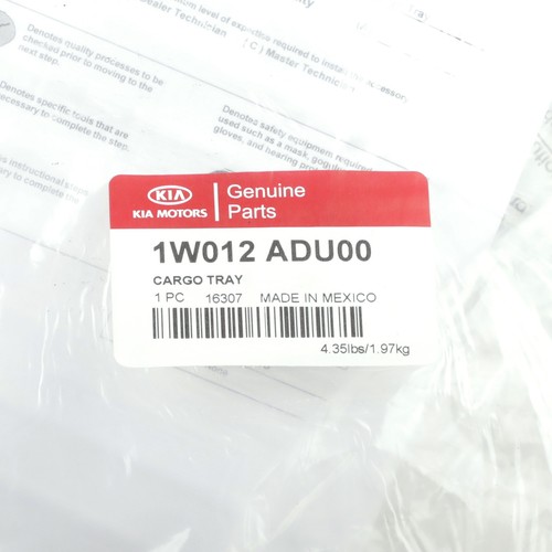 NEW OEM Kia 2012-2017 Rio Waterproof Cargo Tray Liner Mat 1W012-ADU00 ...