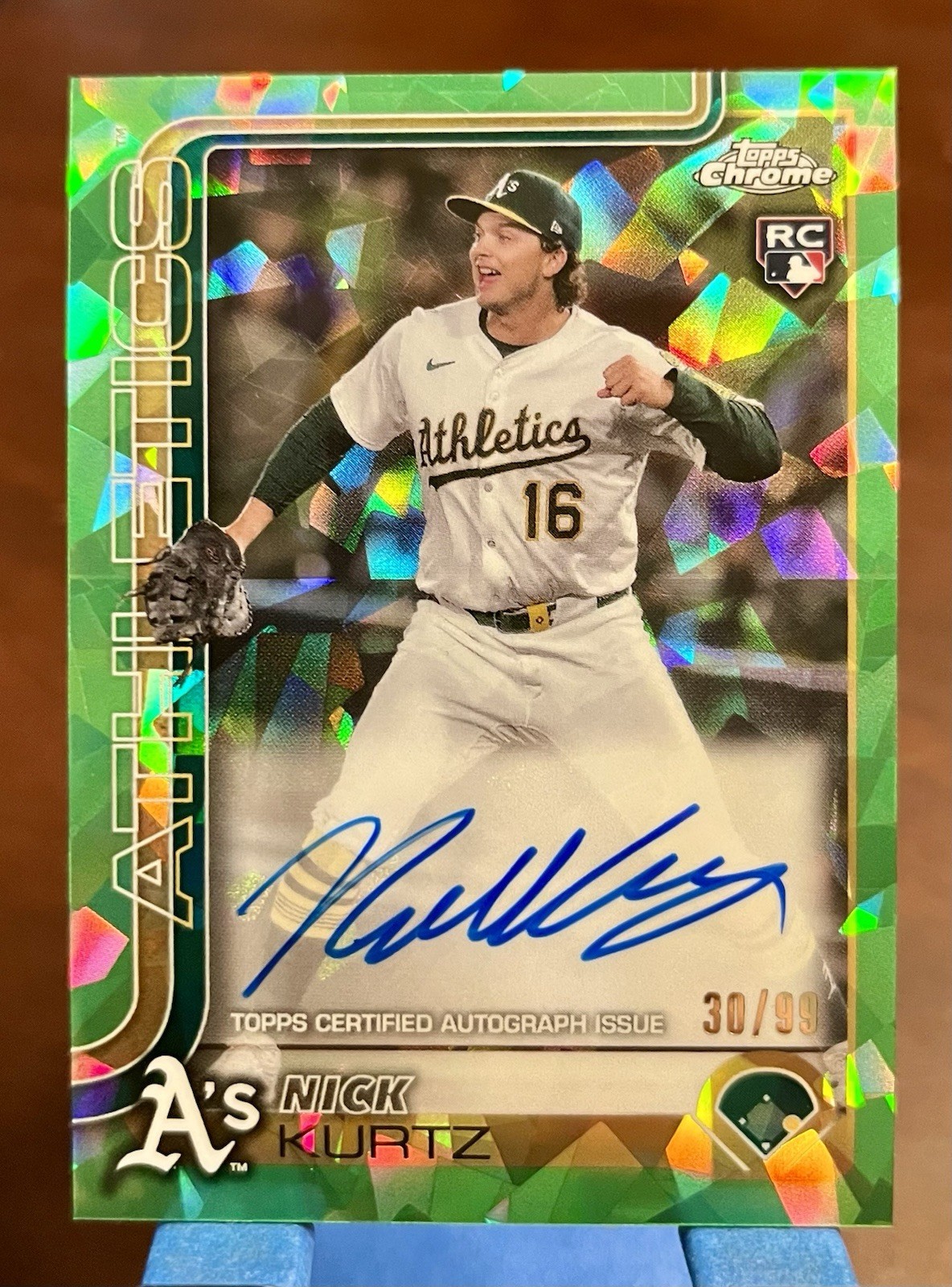 Nick Kurtz 2025 Topps Chrome Sapphire Edition #RA-KU Rookie Autographs ...