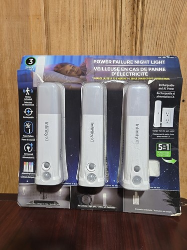 Open Box Infinity X1 Power Failure Night Light Motion Activated 3 Pack ...