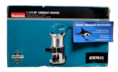 Makita (RT0701C) 1-1/4" Horsepower Compact Router. NEW. FREE SHIPPING ...