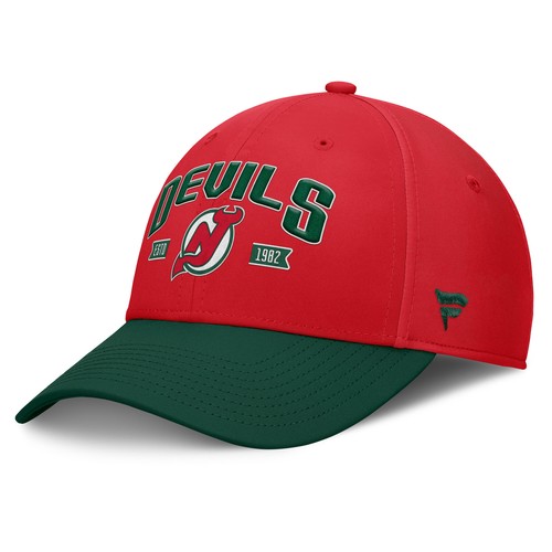 Men's Fanatics Red/Green New Jersey Devils Heritage Captain Flex Hat | eBay