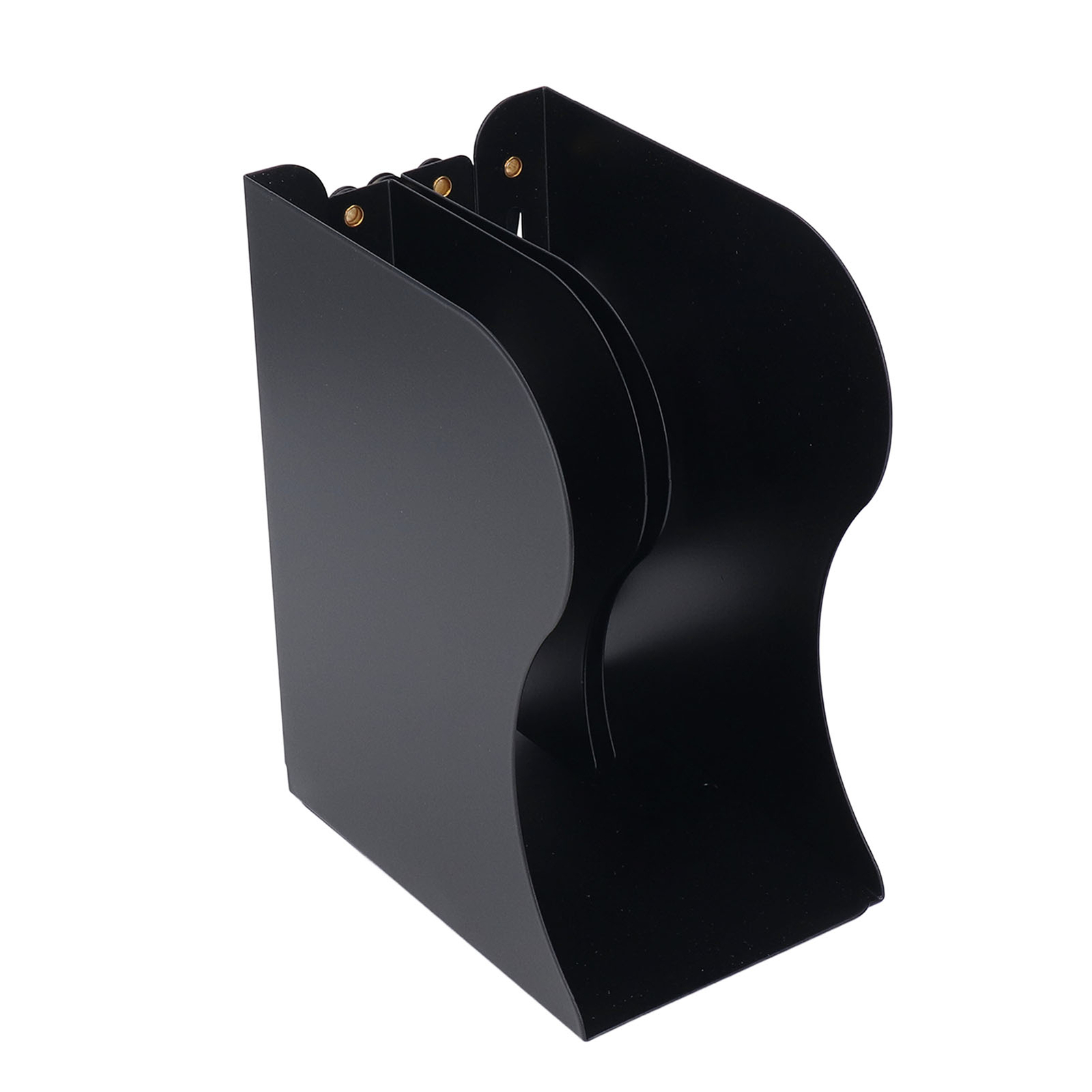 Book End Simple Slim Design Black Metal Bookends Book Holder For ...