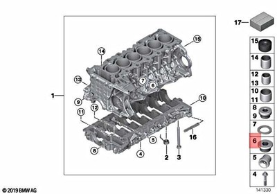 Genuine BMW E60 E60N E61 E61N E63 E64 Oil Sump Pan Drain Plug OEM ...