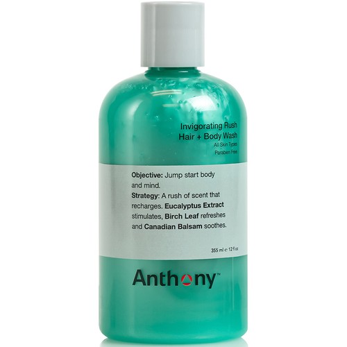 Anthony Invigorating Rush Hair and Body Wash, 32 Fl Oz, Contains ...