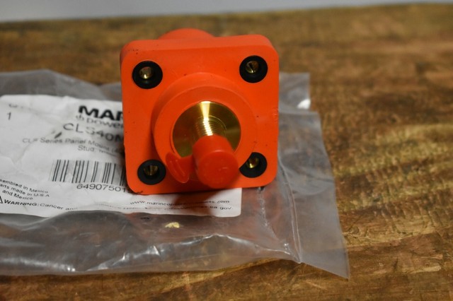Marinco Camlok Panel Mount Male Orange CLS40MRSB-G Cam Lok Threaded ...