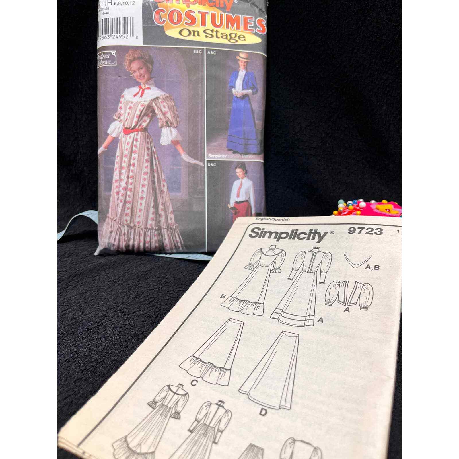 Simplicity 9723 Size 6-12 Costumes On Stage Andrea Schewe Dress Jacket ...