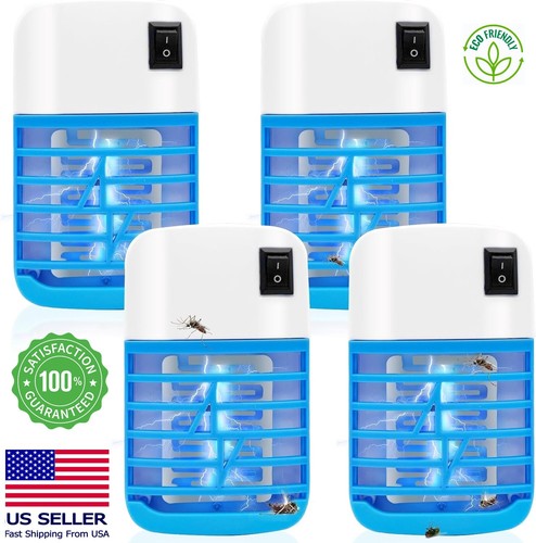 4 Pcs Electric Plug in Mosquito killer Lamp Zapper Night Indoor Fly Bug ...