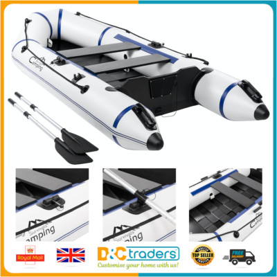 3M Inflatable Dinghy Boat Slatted Floor Tender Rescue Dive Fishing Boat ...