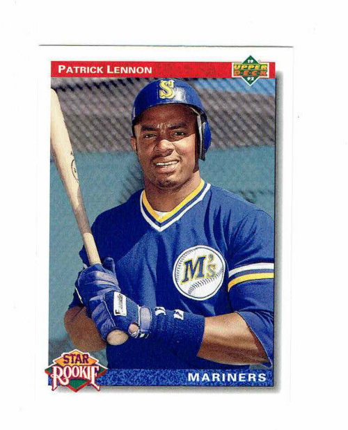 Patrick Lennon Seattle Mariners OF Star Rookie #13 Upper Deck 1992# ...