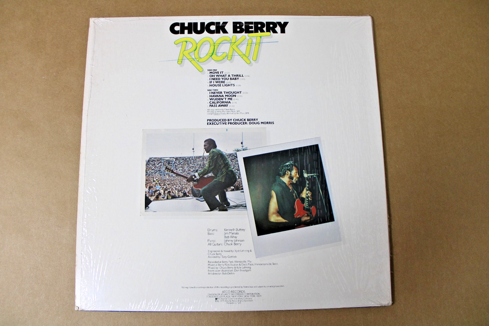 Chuck Berry Album, Rockit, 1979, MINT! All Songs Written by Berry | eBay