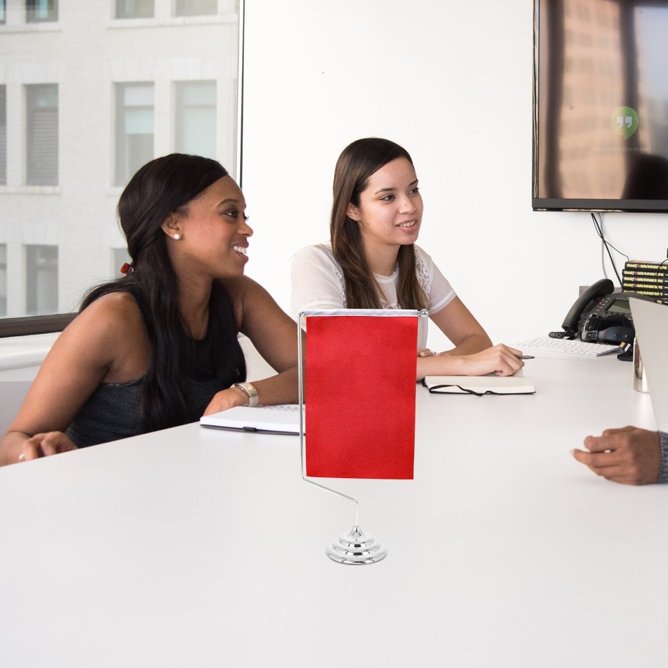 Counter Top Flag Holder Solid Core Stand with Hook Desktop Accessories ...